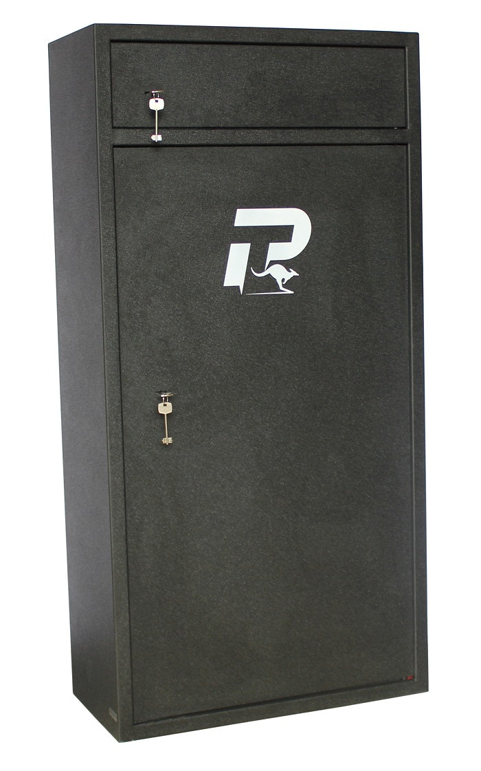 Pro-Tactical Hunter Series H14 - 14 Gun Safe Key Lock with Top Locker ...